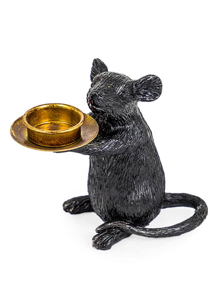 Mouse Candle Holder, Tealight Holding Rat, 15cm – Dutch Hospital Luxury ...