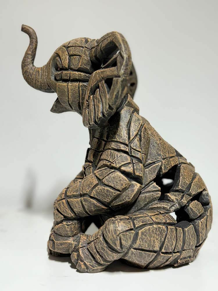 Elephant Statue, Elephant Calf Figure by Edge Sculpture, 25cm – Dutch ...
