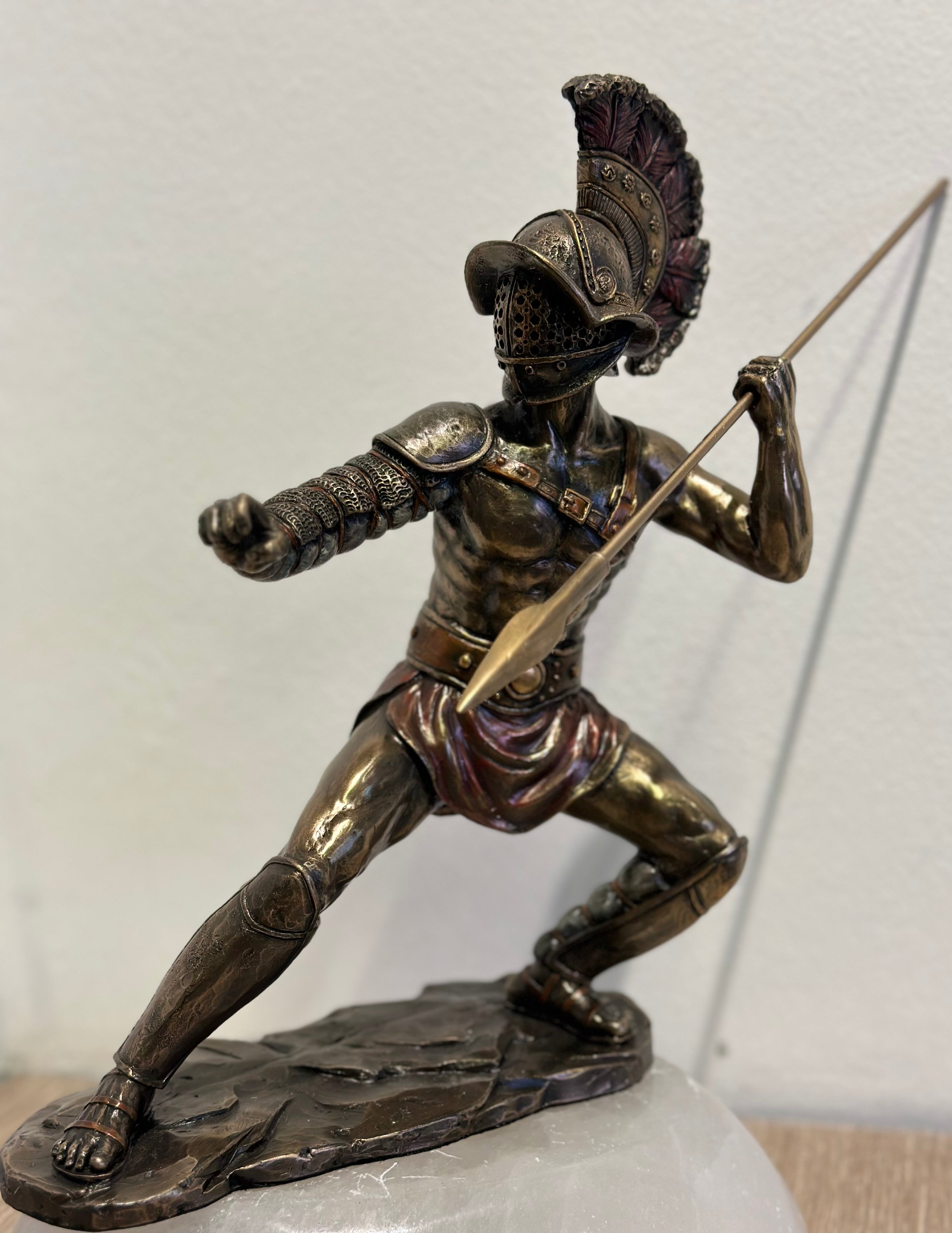 Gladiator sculpture - Roman fighter | The Dutch Hospital (Luxury Lifestyle)
