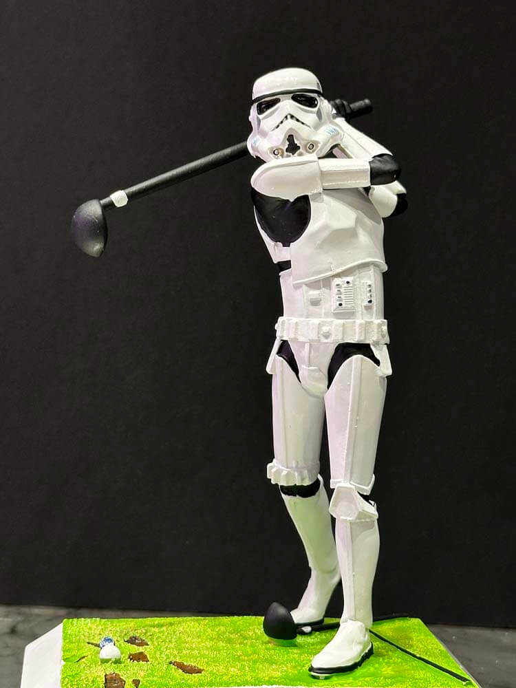 Stormtrooper Playing Golf, 16cm | The Dutch Hospital (Luxury Lifestyle)