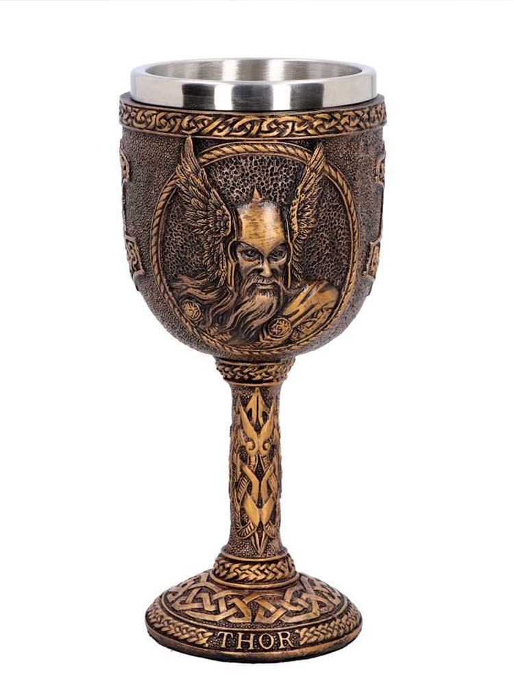 Thor Norse God of Thunder Goblet and Wine Glasses, 20cm – Dutch ...