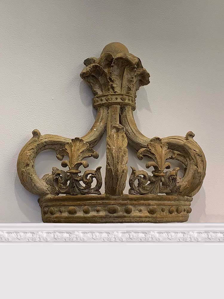 Vintage Crown, Bed Canopy Crown Wall Mount, 50cm | The Dutch Hospital ...