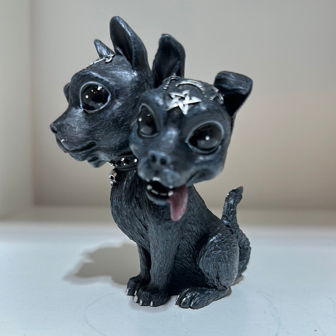 Diabarkus Gothic Occult Cerberus Figurine – Dutch Hospital Luxury Lifestyle