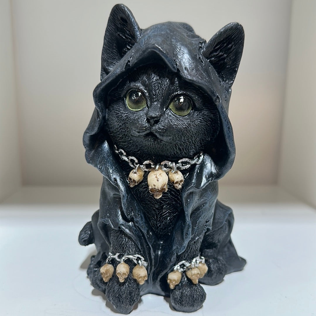 Reapers Feline Cloaked Grim Reaper Cat Figurine – Dutch Hospital Luxury ...