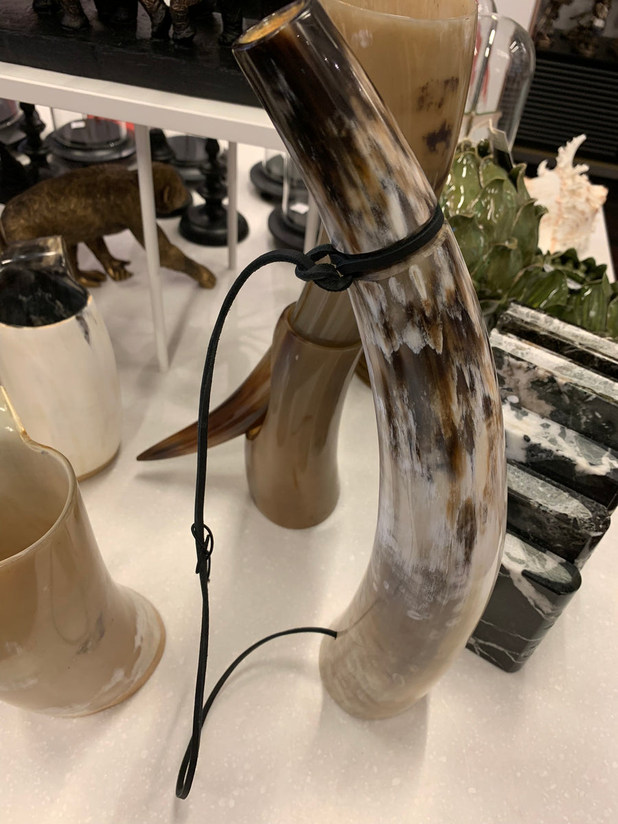 Natural Cow Horn Bugle, Viking Bugle, 45cm – Dutch Hospital Luxury ...