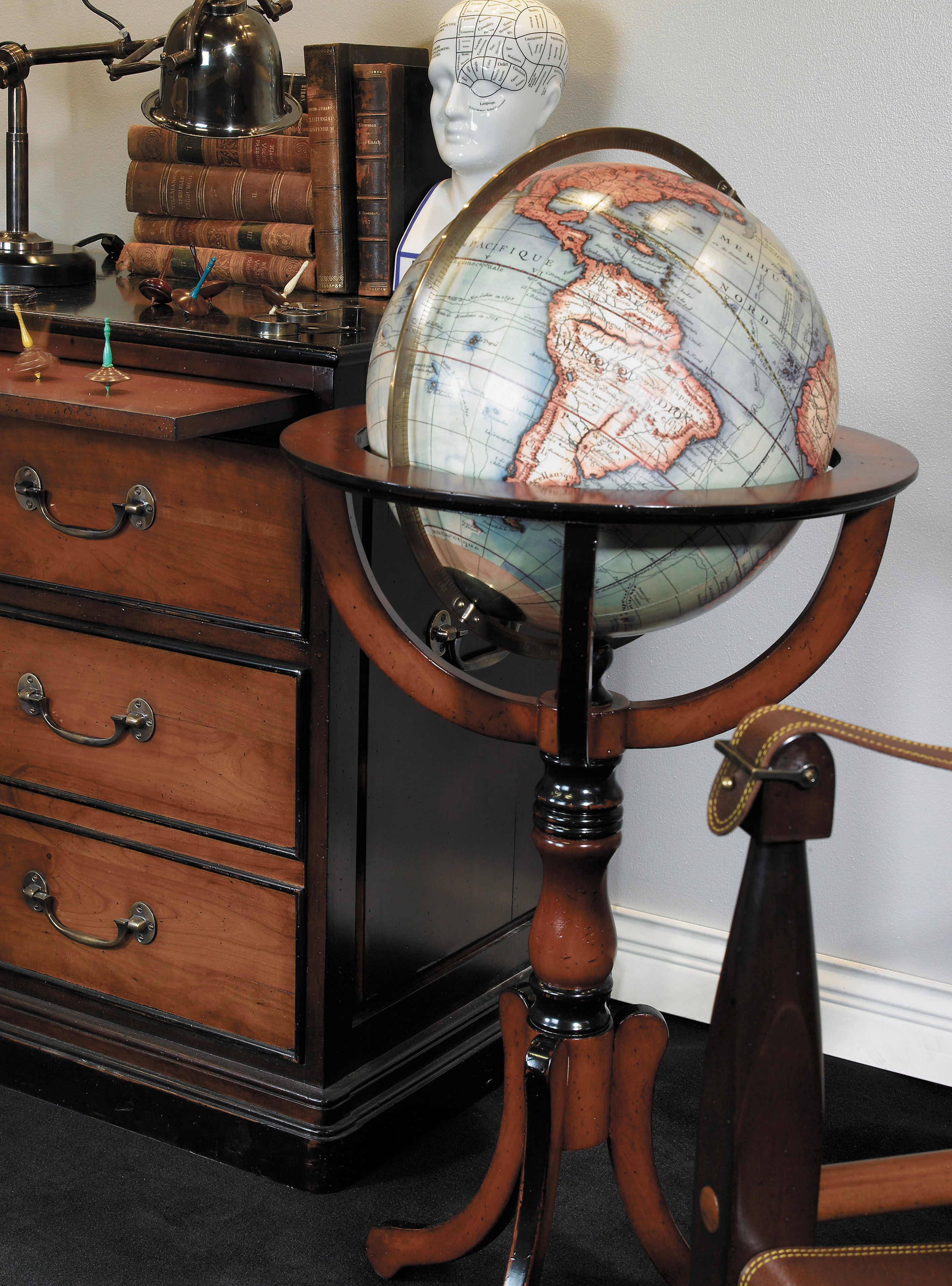Classic Vintage Library Globe Replica – Antique World Globe – Vaugondy ...