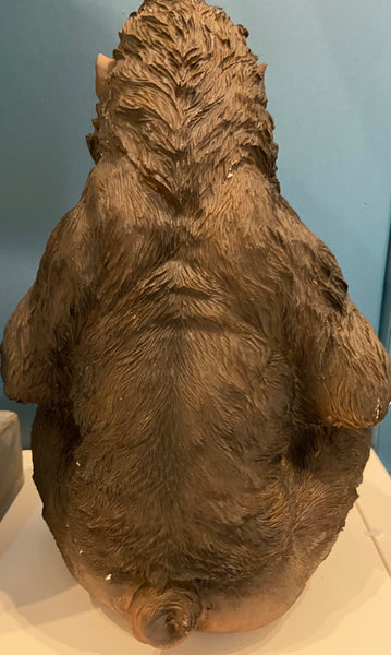 Animal Sculpture - Sitting Baboon Figure – Dutch Hospital Luxury Lifestyle